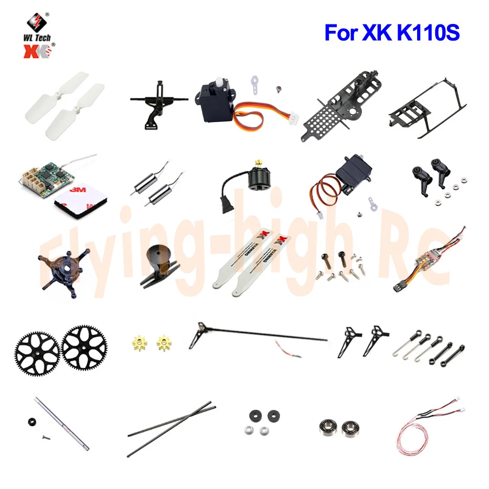 Wltoys-XK-K110S-K110-V977-Accessories-Parts-RC-Helicopter-Brushless ...