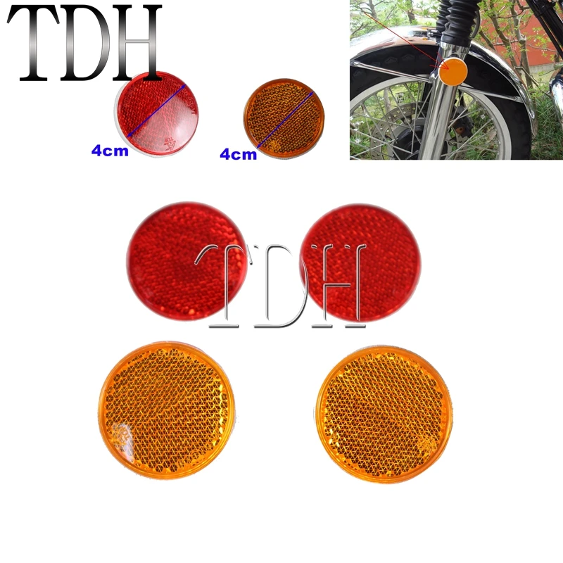40mm-Round-Red-And-Amber-Motorcycle-Reflector-With-Mounting-Screw-On-Back-Bolt-Stud-Fixing ...