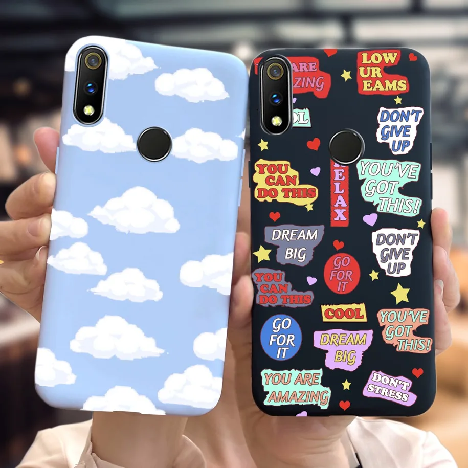 For Realme 3 Pro Case New Designs Cloud Painted Phone Cover For Realme ...