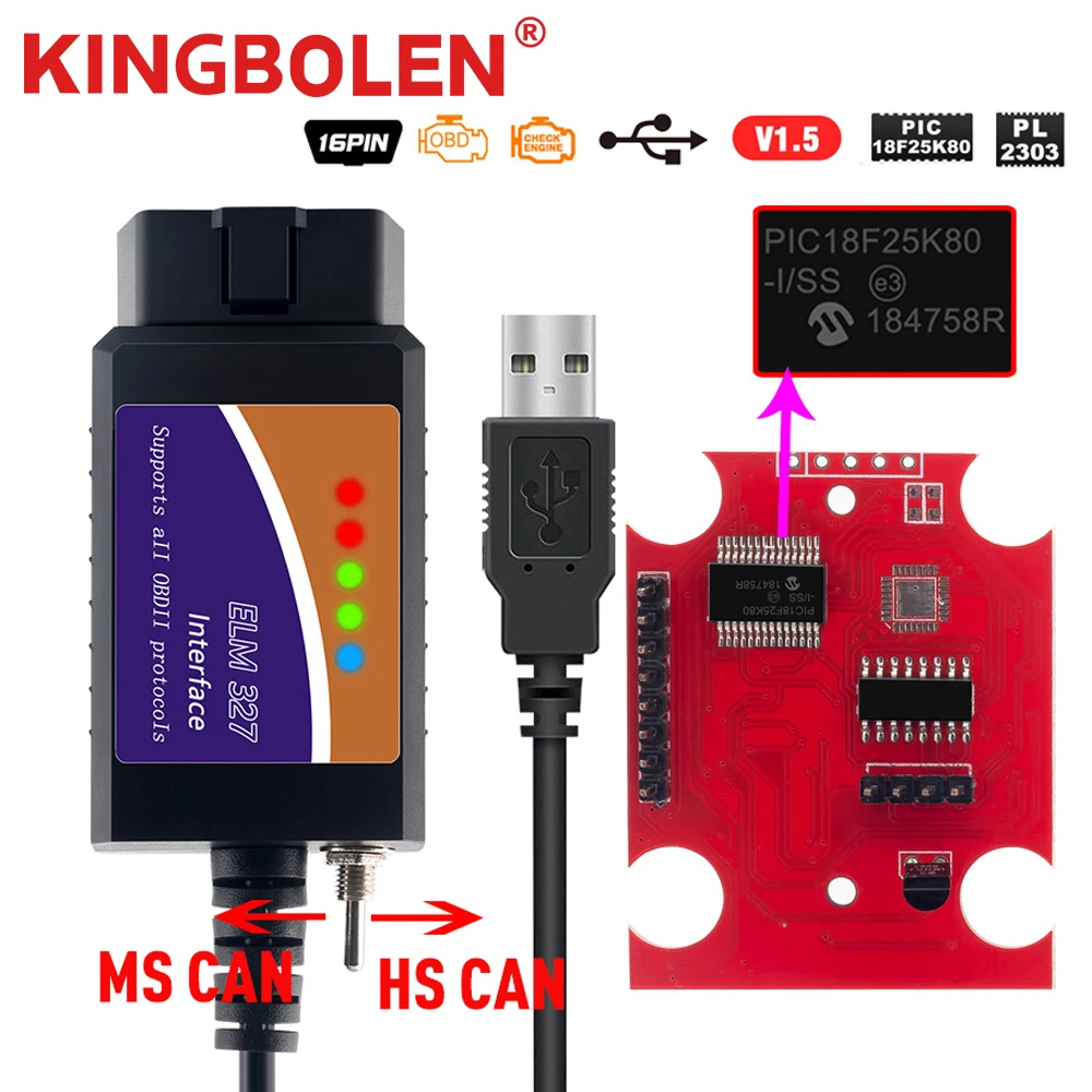 Elm327 Usb Ftdi With Switch Code Scanner Forscan Elmconfig Hs Can And Ms Can Super Mini Elm327 ...