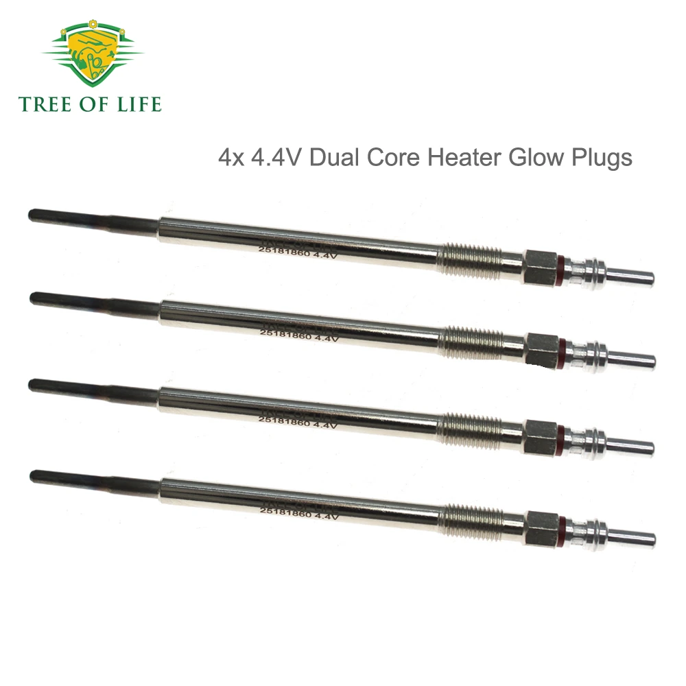 4x 4.4V New Heater Glow Plugs FOR VAUXHALL OPEL ANTARA A (L07) 2.2 CDTi ...