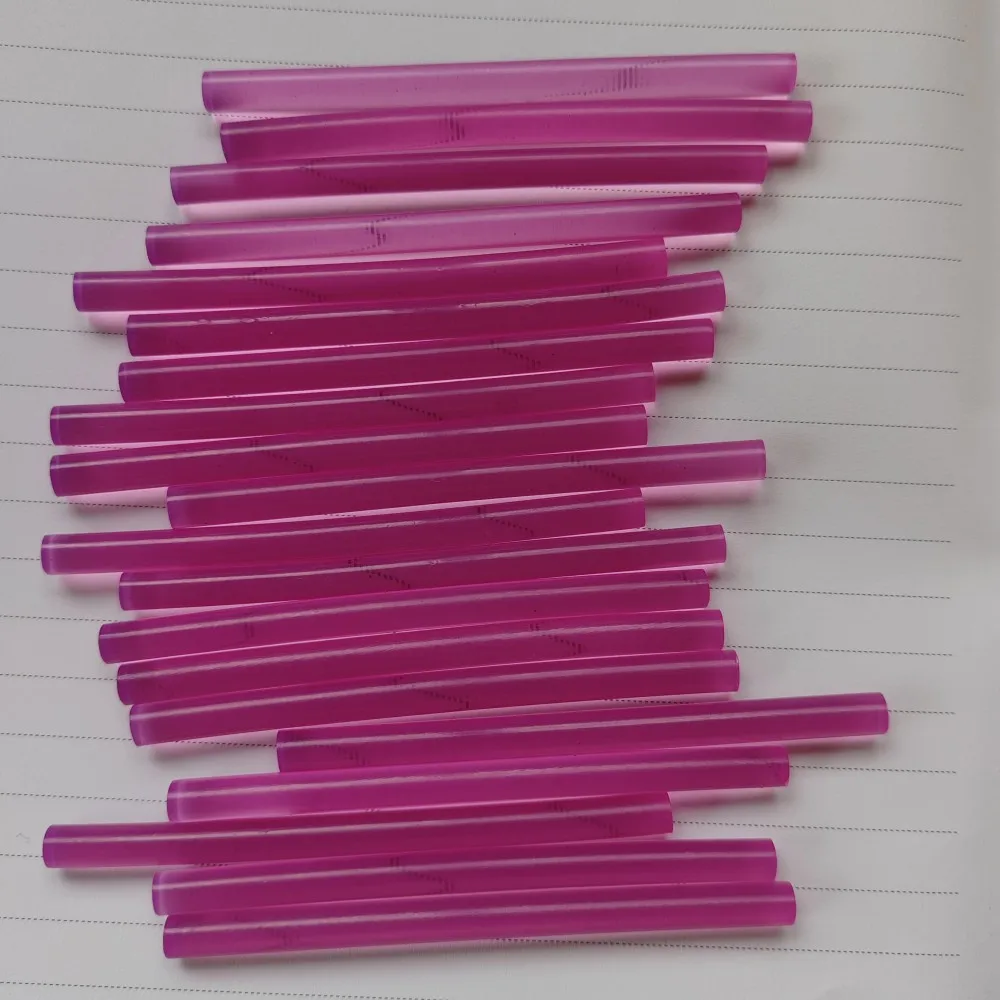 20Pcs-Lot-Transparent-Violet-Hot-melt-adhesive-rod-Elastic-force-Rubber ...