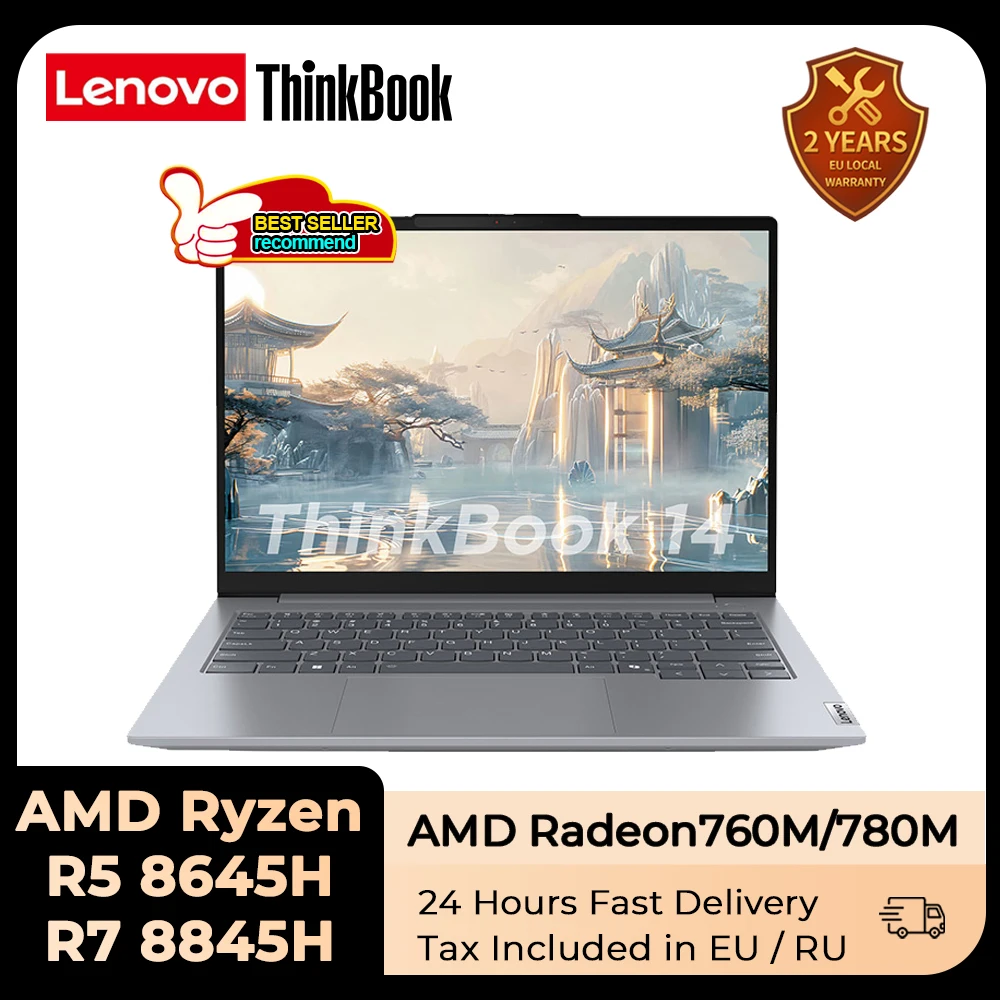 Lenovo-ThinkBook-14-Laptop-2024-Ryzen-R5-8645H-R7-8845H-Radeon-780M-16G ...
