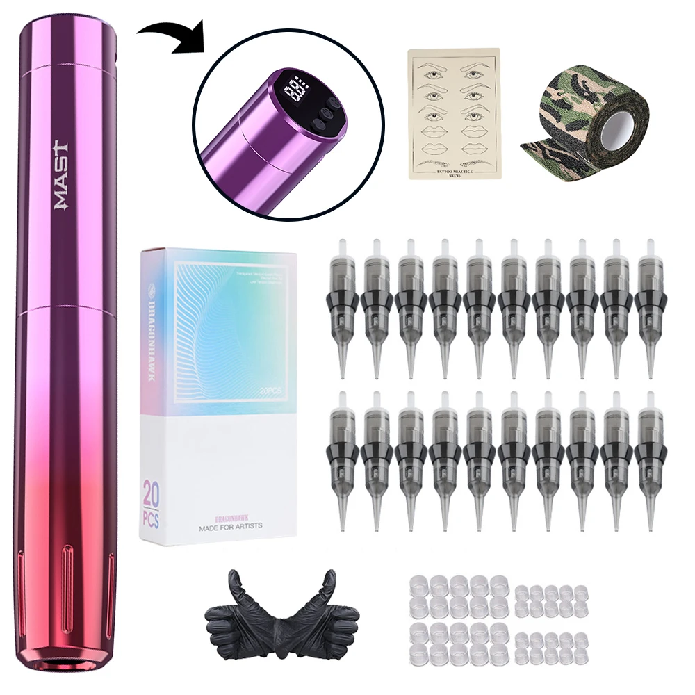 Mast Tour Rca Wireless Rechargeable Battery Pen Rotary Tattoo Pen Kit ...