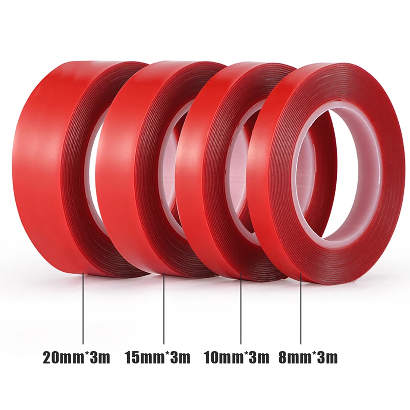 3m Double Sided Tape Transparent Red Adhesive Tape High Strength ...