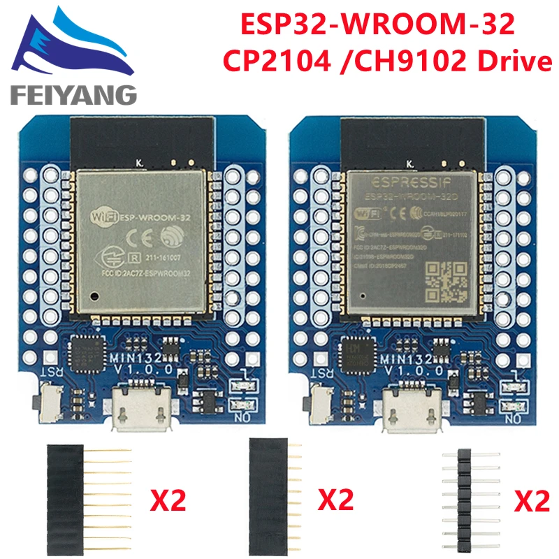 For Wemos Mini D1 ESP8266 ESP32 ESP-32S WIFI Bluetooth CP2104 ...