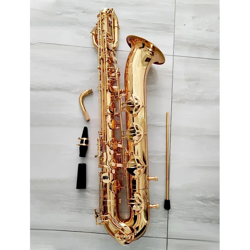 Golden-professional-Baritone-saxophone-flat-E-tune-upgrade-double-rib ...