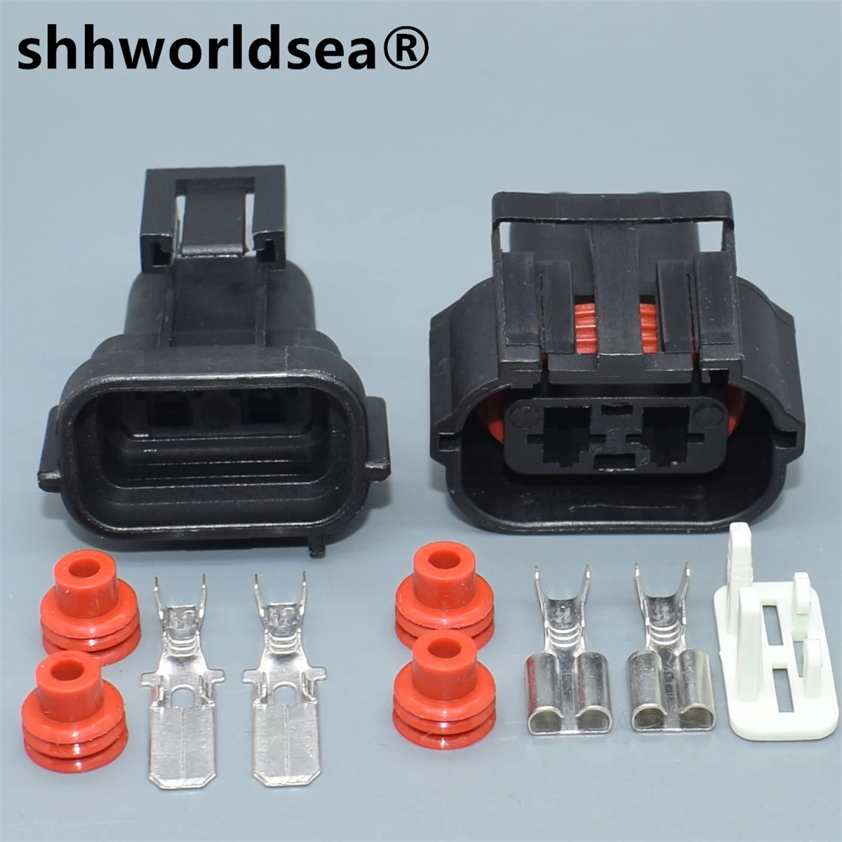 shhworldsea-6-3mm-electrical-2p-female-male-auto-wire-harness-connector ...