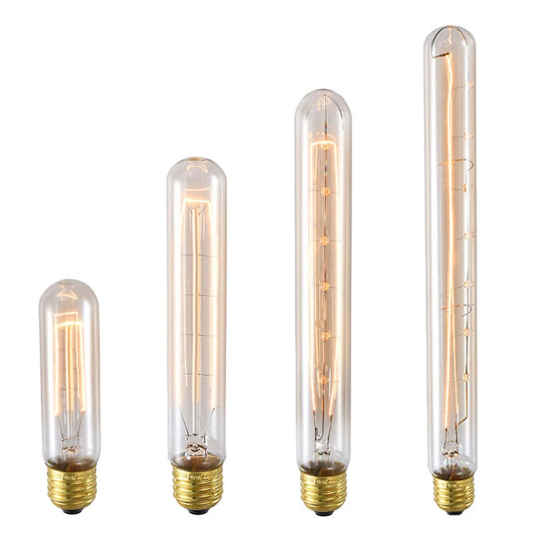 Vintage Edison Light Bulb Long Tube Incandescent Bulb 40w E27 Linear ...