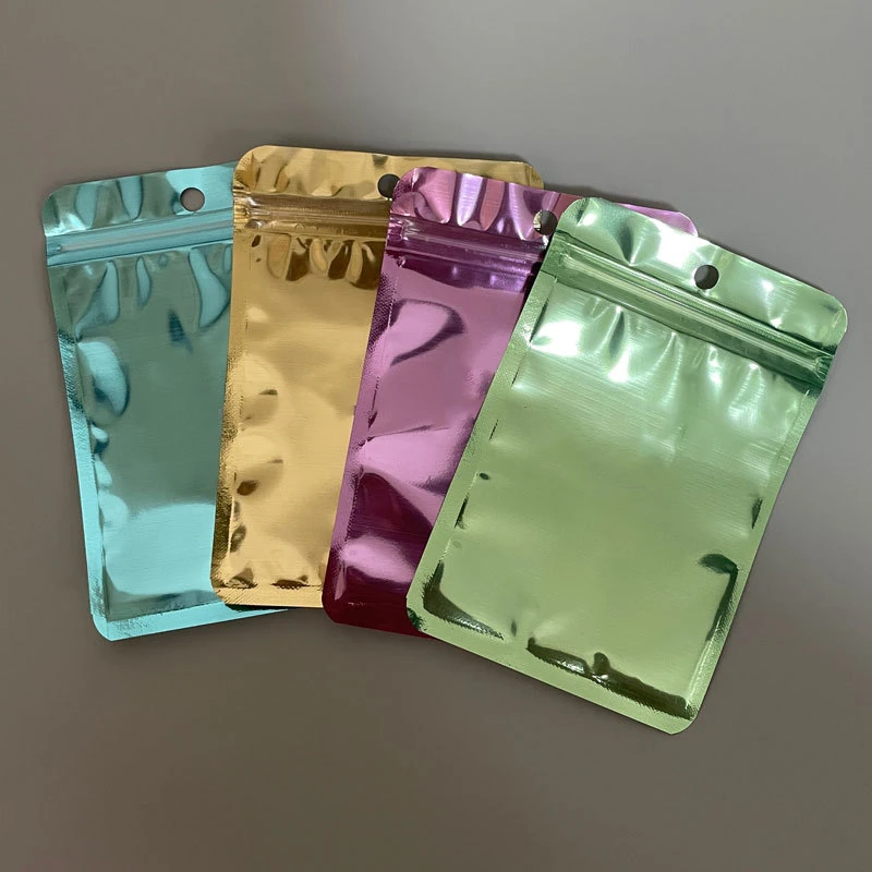 Glossy-Clear-Front-Zipper-Top-Food-Gift-Snacks-Small-Zip-Lock-Packaging ...