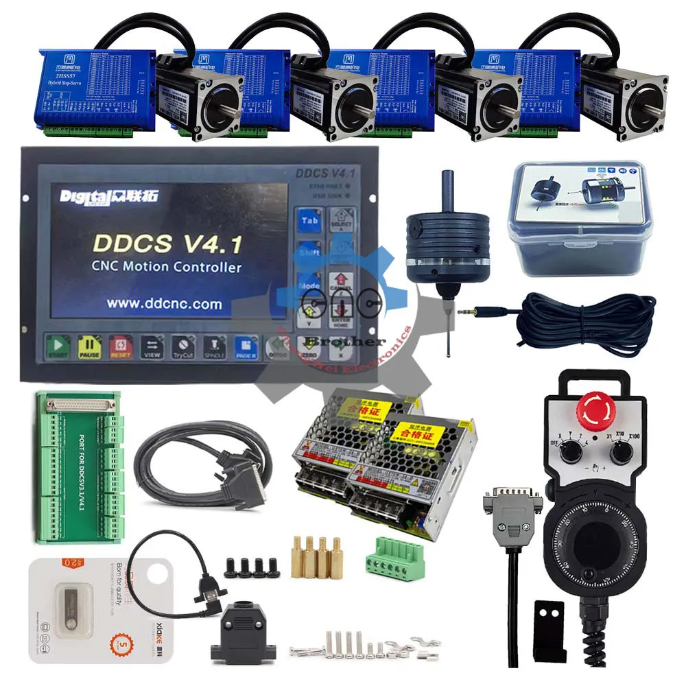 Kit de controlador sin conexión CNC Ddcsv4.1, 4 ejes, código G, Motor paso a paso 57, buscador ...