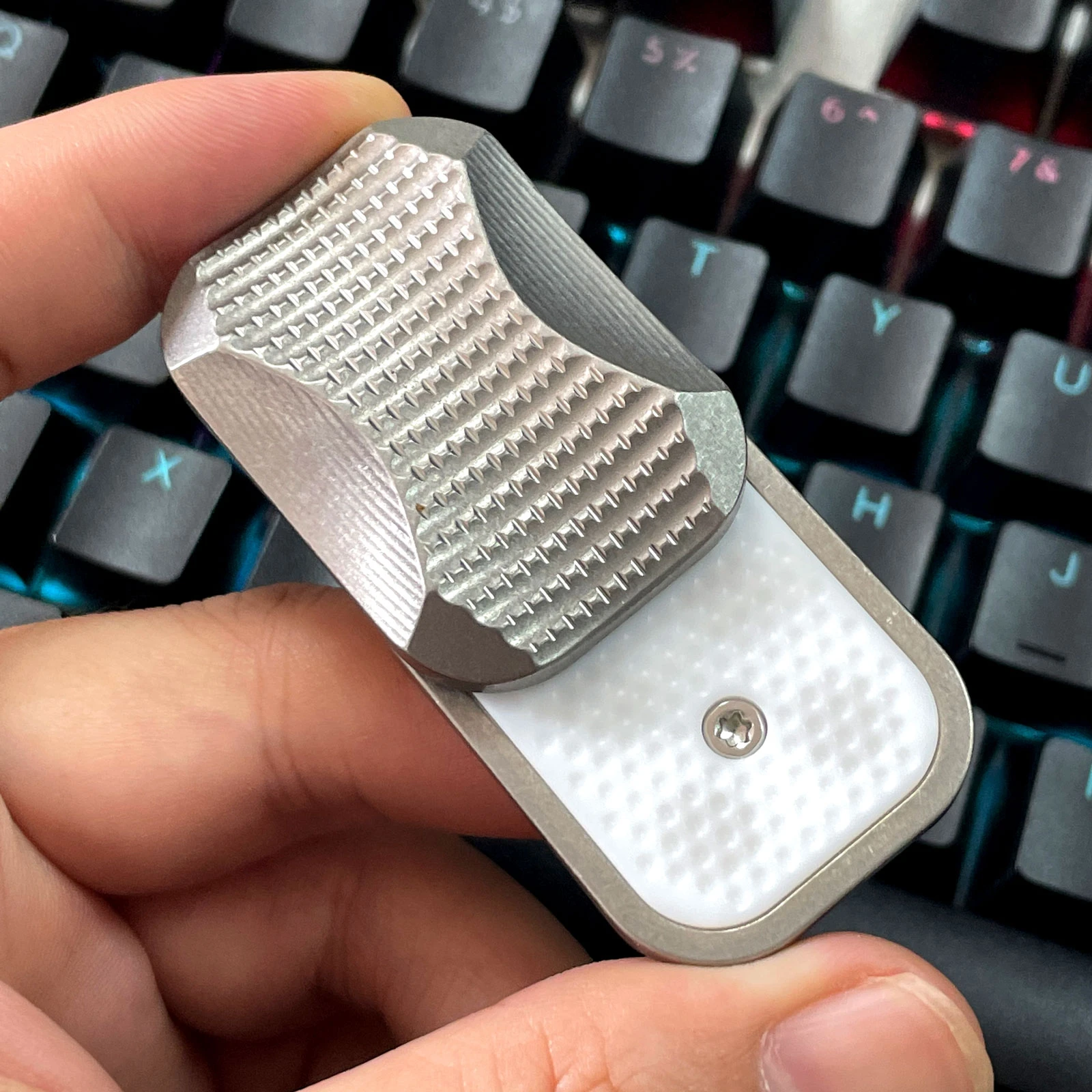 Titanium Toad Fidget Slider Adult EDC Metal Fidget Toys Autism ADHD ...