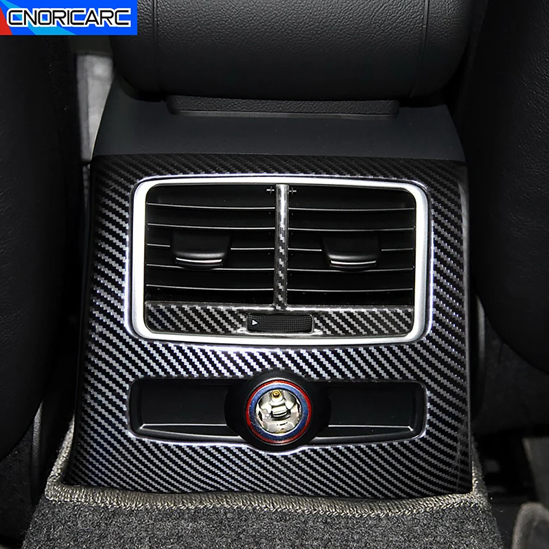 Car-Rear-Air-Conditioning-Decorative-Cover-Trim-Interior-Carbon-Fiber ...