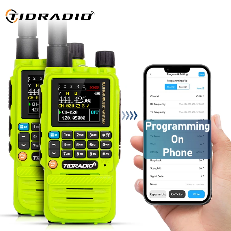 TIDRADIO-2PCS-H3-Walkie-Talkies-Long-Range-Multi-Band-Versatilidade ...