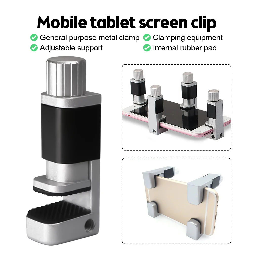 Adjustable Metal Clip for Phone Screen Universal Fixing Clamp Cellphone ...