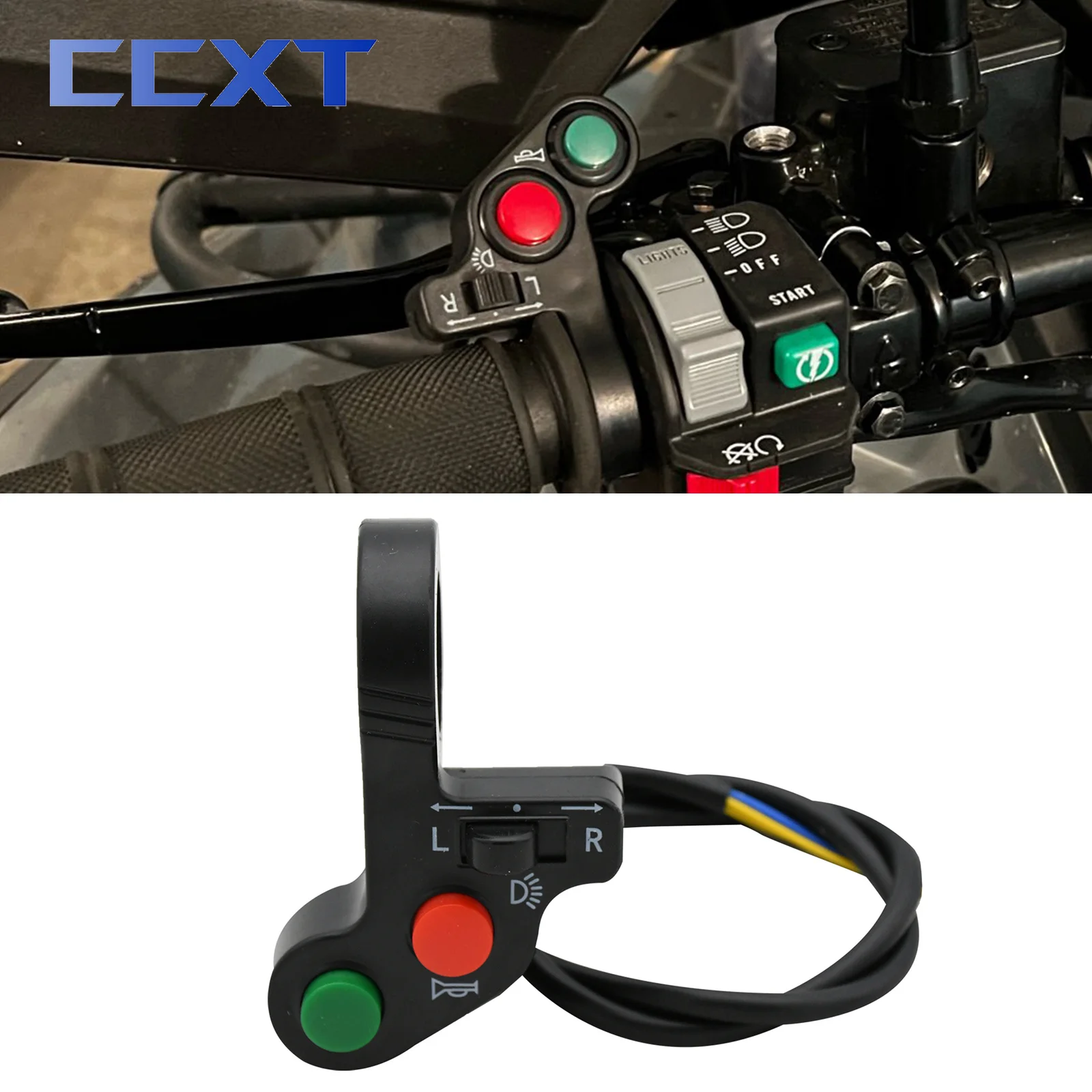 Motorcycle-22mm-Handlebar-Switch-Bike-Scooter-Horn-Turn-Signals-ON-OFF ...