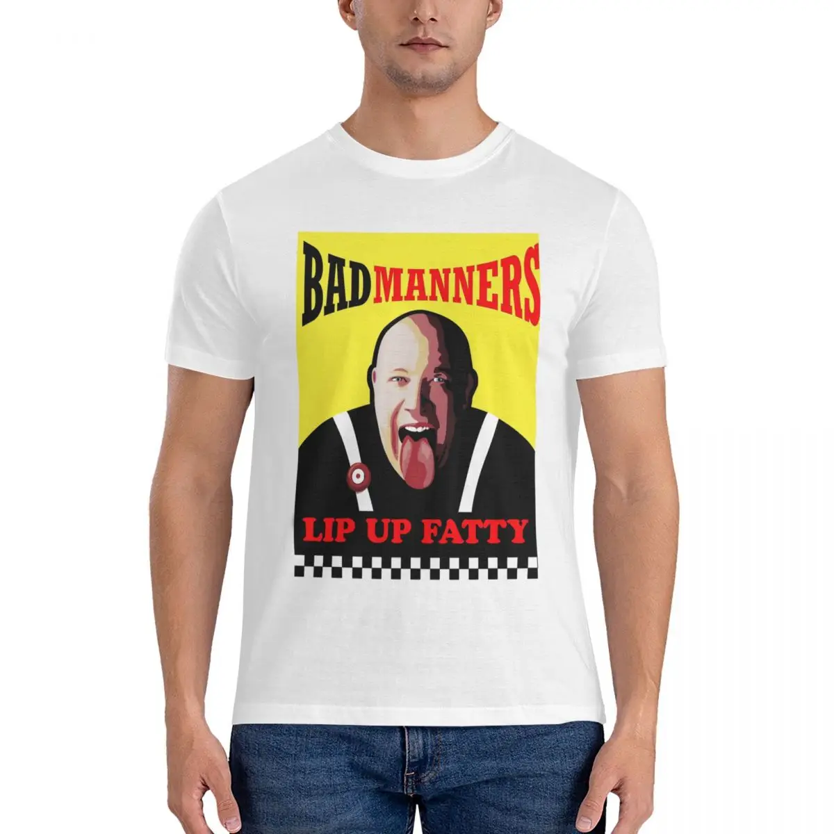BAD-MANNERS-t-shirt-Essential-T-Shirt-T-shirt-short-men-t-shirts-mens ...