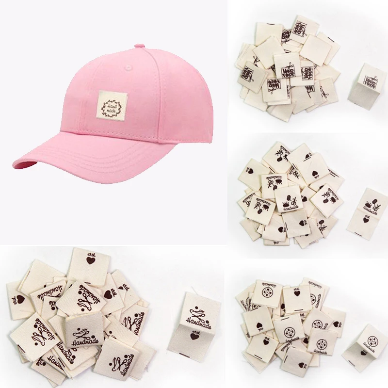 50Pcs-Cloth-Labels-Handmade-Label-Fold-Tags-Sheep-Heart-Scissors ...