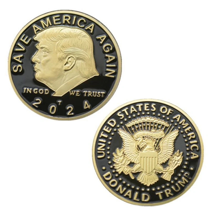 Moneda-conmemorativa-del-presidente-Trump-dise-o-de-guila-de-La ...