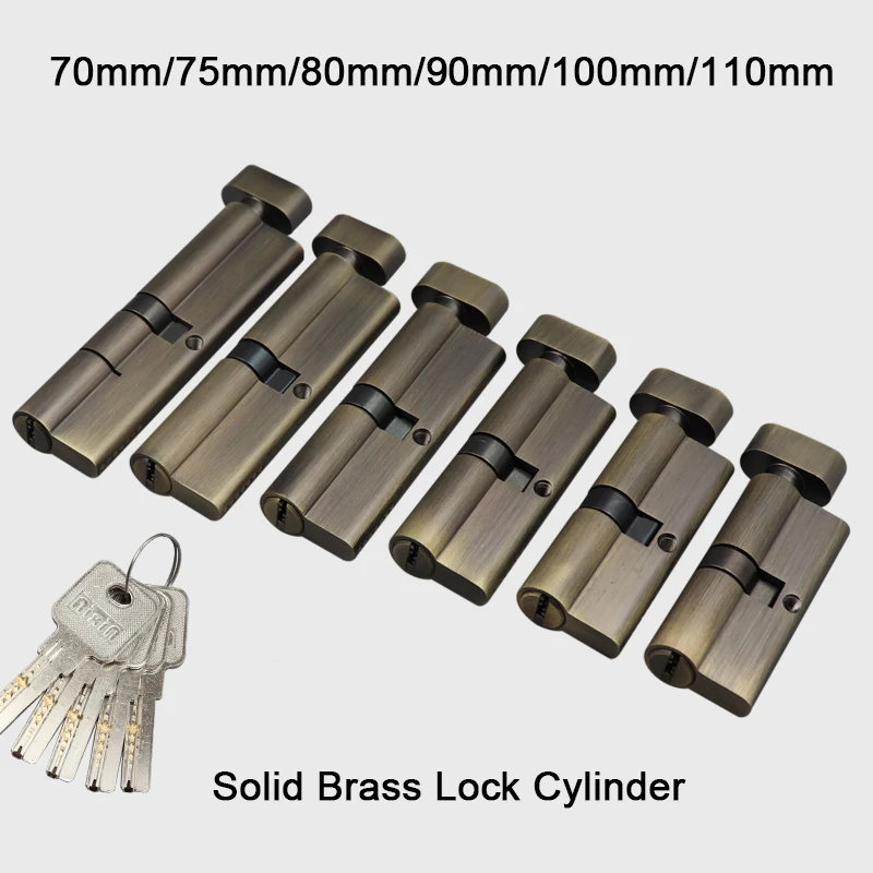 HOT-70-75-80-90-100-110mm-Solid-Brass-European-Mortise-Door-Lock ...