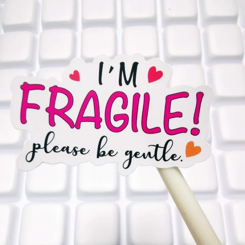 100pcs-I-m-Fragile-Please-Be-Gentle-Stickers-2inch-Thank-You-Stickers ...