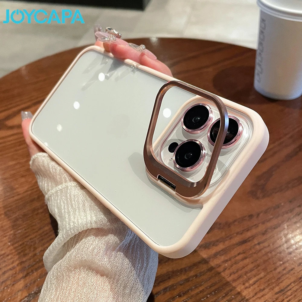 Camera-Lens-Ring-Stand-Holder-Silicone-Case-For-iPhone-15-14-12-13-11 ...