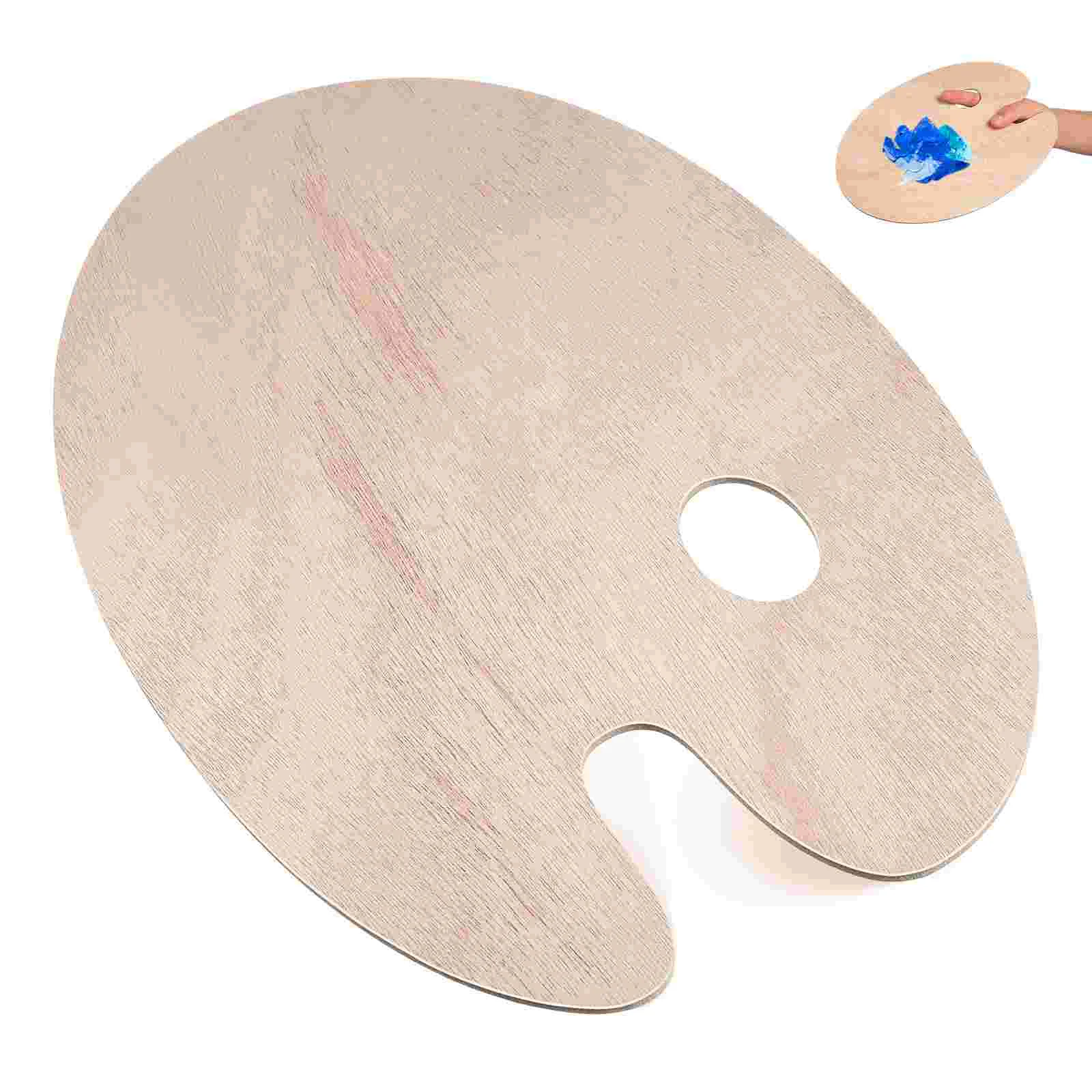 20x30cm-Art-Painting-Color-Palette-Mixer-Wooden-Oval-Oil-Painting ...