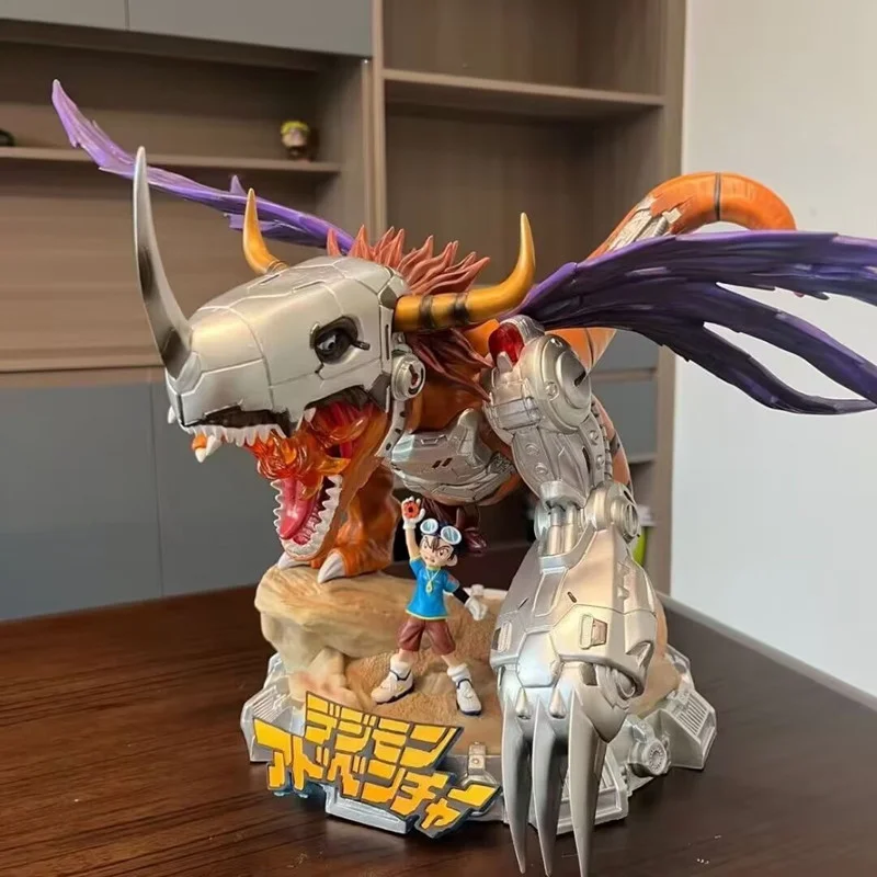Digimon-Aventura-Metal-Greymon-Estatueta-A-o-Figura-Anime-Yagami-Taichi ...