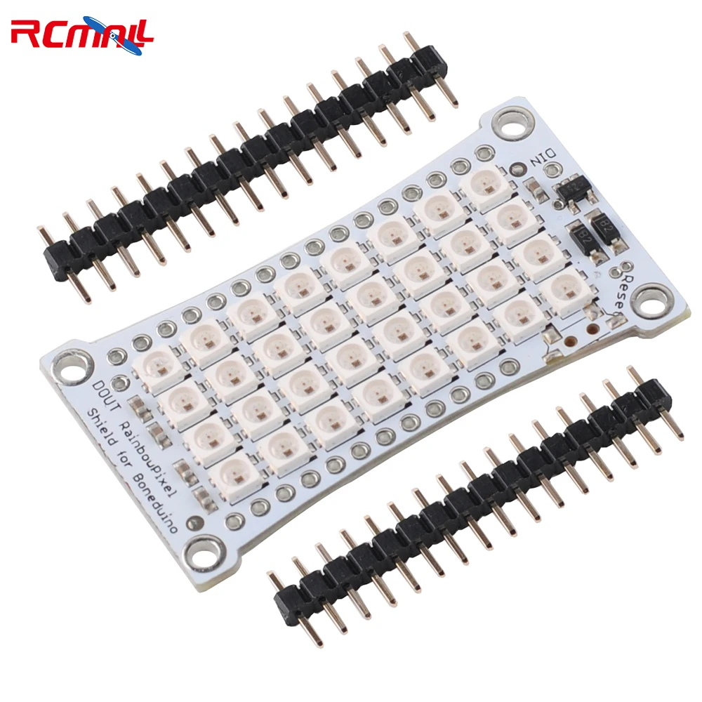 RCmall-4x8-RGB-LED-Matrix-Display-Boneduino-Rainbowpixel-LED-Shield-Add ...