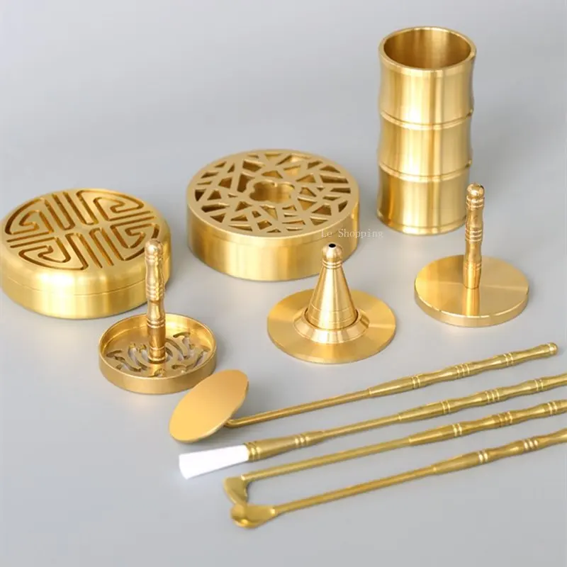 Brass Incense Tools DIY Household Extension Accessories Aromatherapy ...