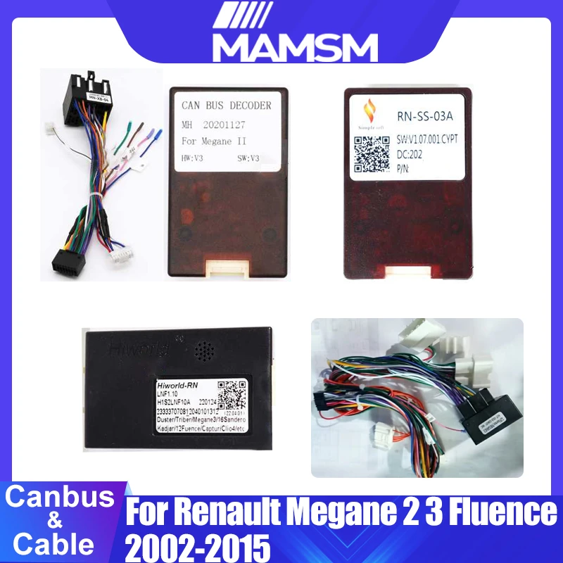 Android Wiring Harness Power 16Pin Cable Adapter with Canbus Box For ...