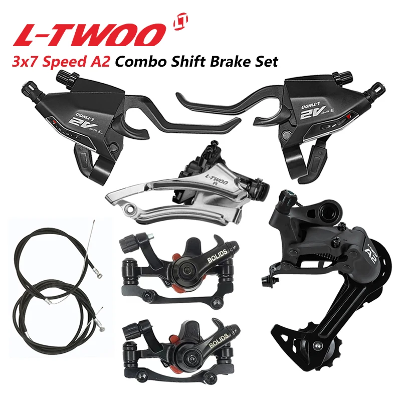 LTWOO-A2-3X7-Speed-Combo-Shifter-Disc-Brake-Groupset-with-Brake-line ...