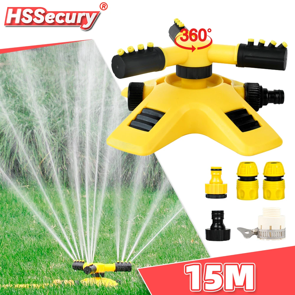 Garden Sprinklers Water Durable Rotary | 360 Degree Automatic Garden ...
