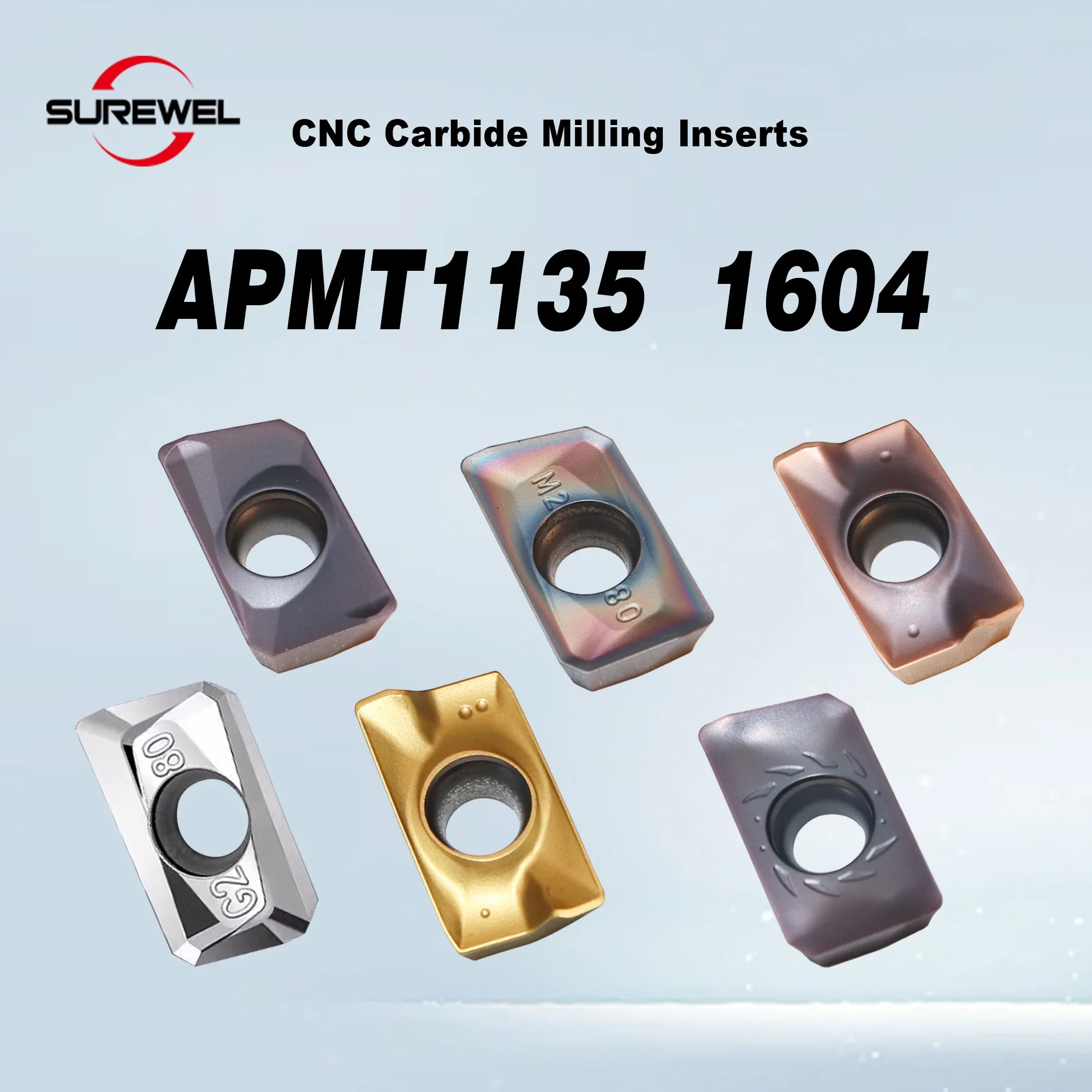 APMT1135PDER APMT1604 M2 H2 Milling Inserts Carbide Blades Lathe Mill ...