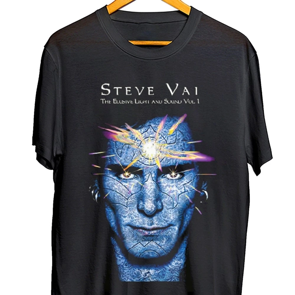 Steve-Vai-Vintage-T-Shirt-Steven-Vai-Gr-fico-Retro-Camisa-Steve-Vai-80S ...