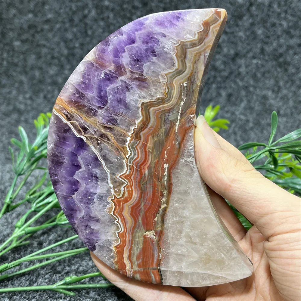Crystal-Natural-Amethyst-Lace-Flower-Crescent-Moon-Stone-Quartz-Energy ...