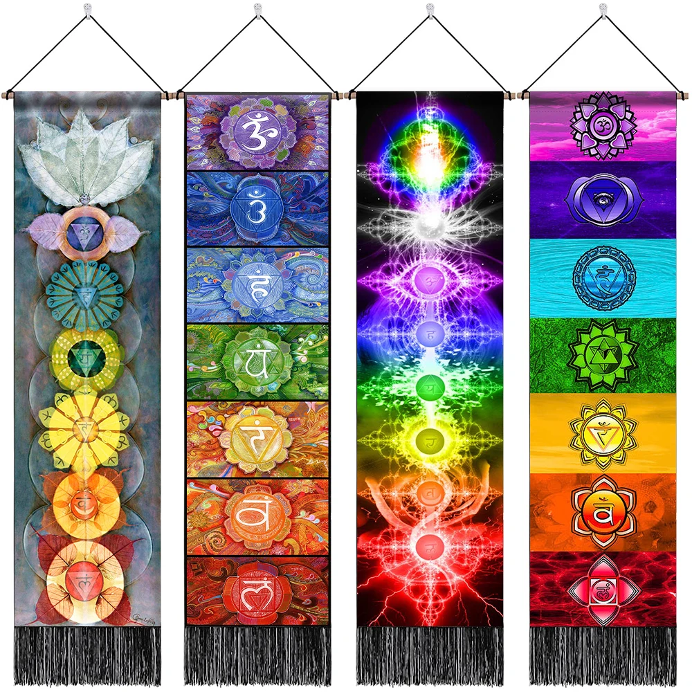 Seven-Chakra-Tapestry-Wall-Hanging-Yoga-Meditation-Hippie-Psychedelic ...