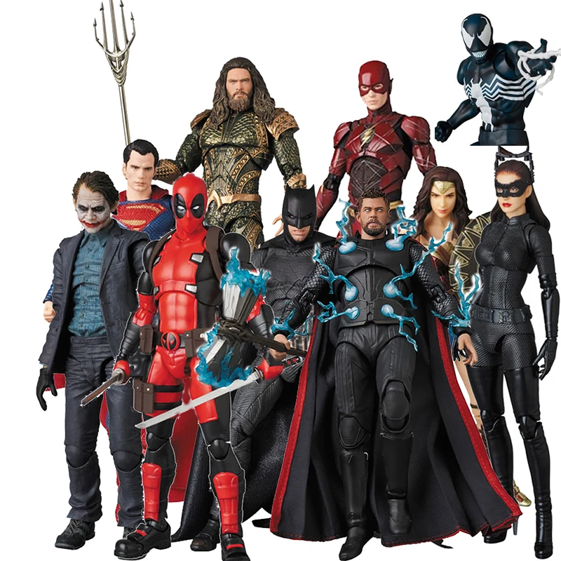 Mafex-Bruce-Wayne-Deadpool-Cyborg-Flash-Wunder-Deadpool-Aquaman-die ...
