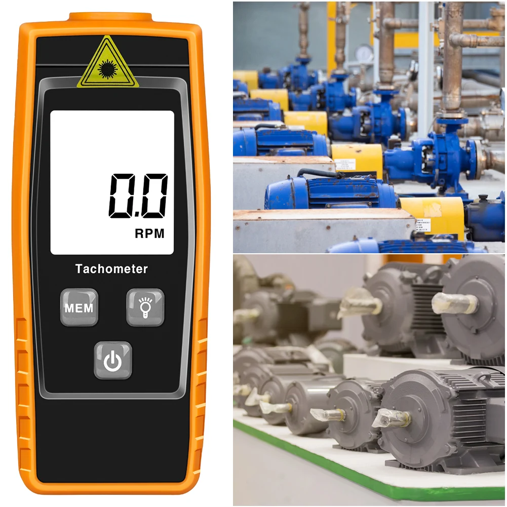RPM-Tach-Speed-Meter-Mini-Digital-Laser-Tachometer-LCD-Backlight-Data ...