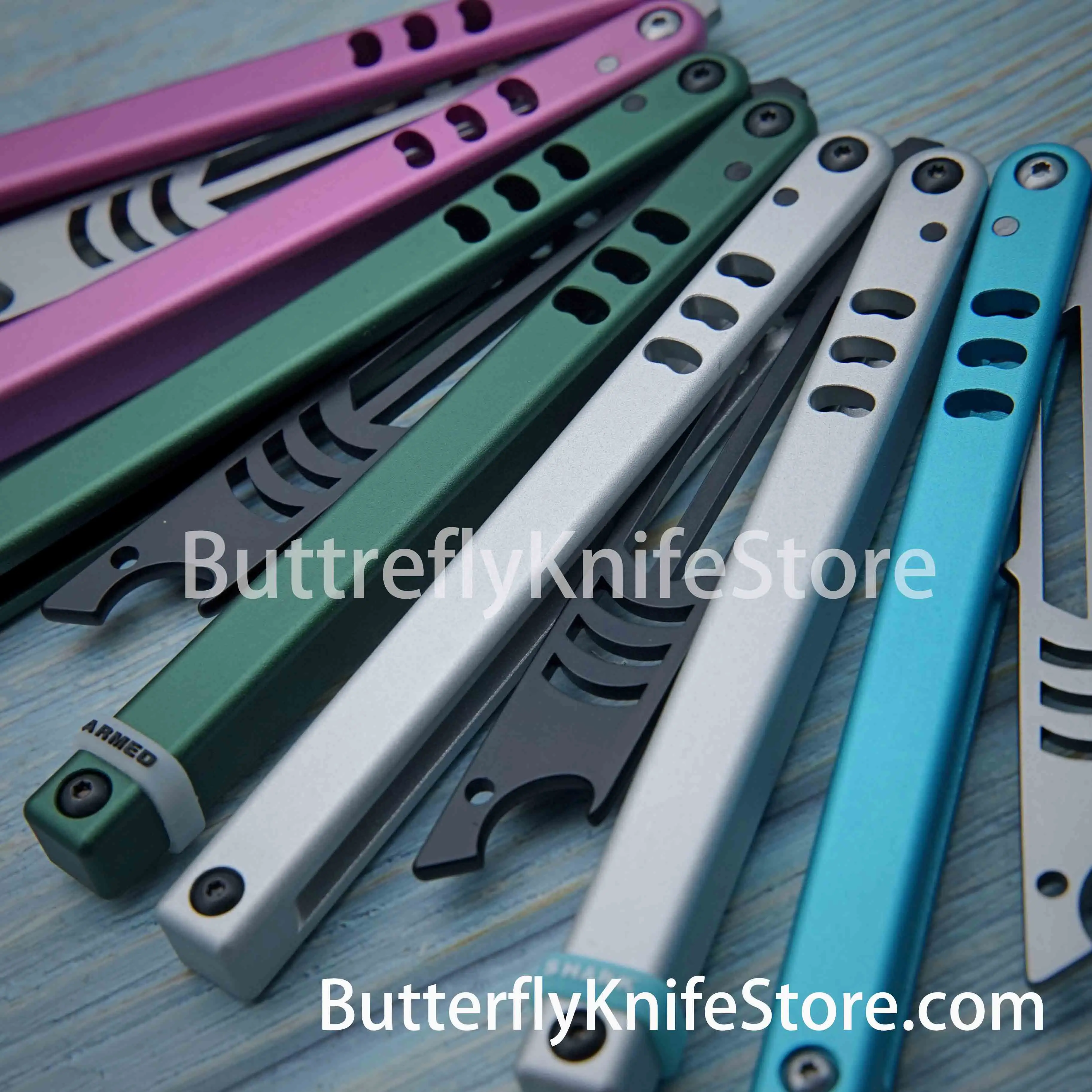 Shark Squid Mako Clone Balisong Trainer Butterflyknife Flipper Bottle ...