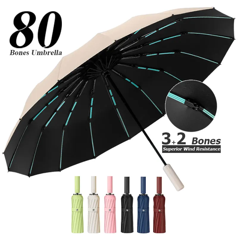 Super-Strong-16k-80Bones-Large-Windproof-Fold-Umbrella-for-Men-Women ...