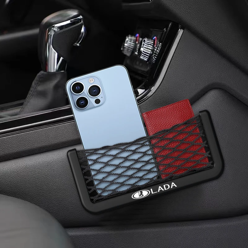 Car Storage Bag Self Adhesive Elastic Net Pocket For Lada Samara 2109 ...