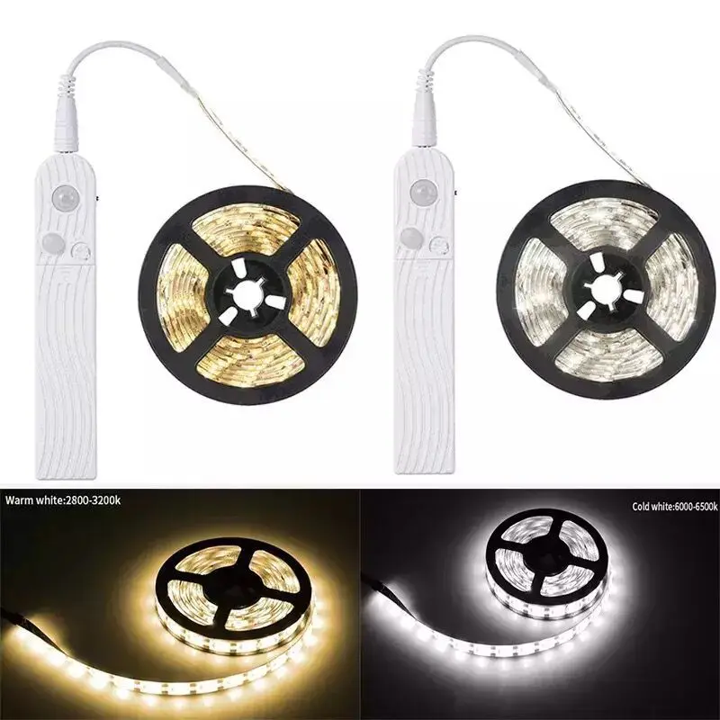 5M-PIR-Motion-Sensor-LED-Strip-5V-Led-Under-Cabinet-Lamp-Tape-Ribbon ...