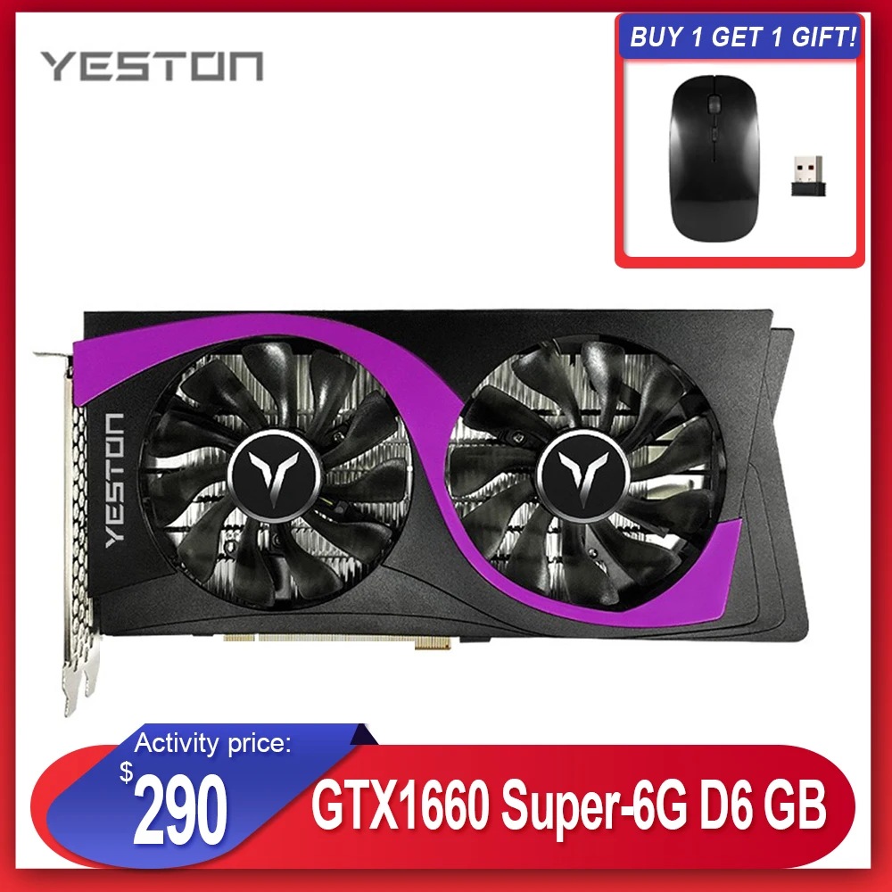 Yeston-GTX1660-Super-6G-D6-GB-Graphics-Card-6GB-192bit-GDDR6-Memory ...