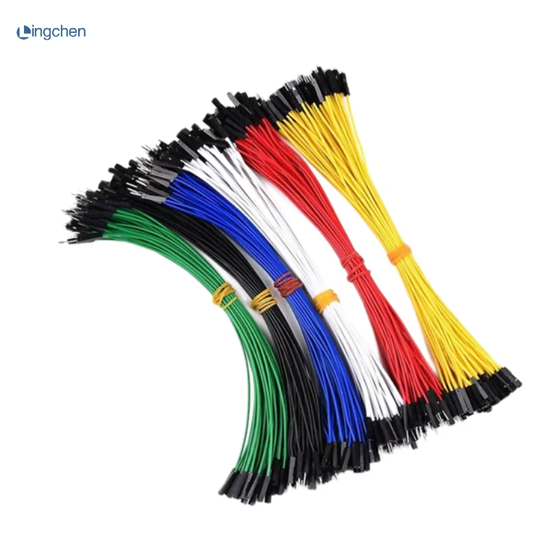 10pcs 20cm colored breadboard DuPont Cable Arduino cable 2.54mm male ...