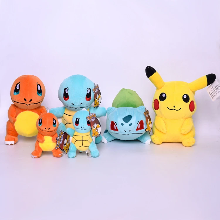 10pcs/lot Pokemon Plush Toy 8inch Charmander bulbasaur Squirtle Toy ...