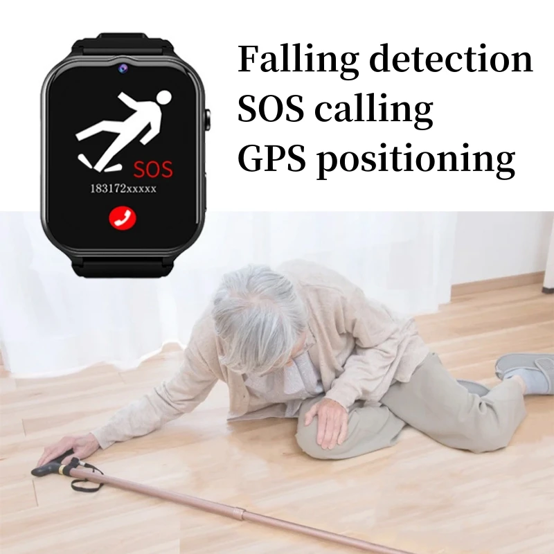 Elderly-Smart-Watch-For-Senior-Falling-Detection-4G-Sim-Card-SOS-Phone ...