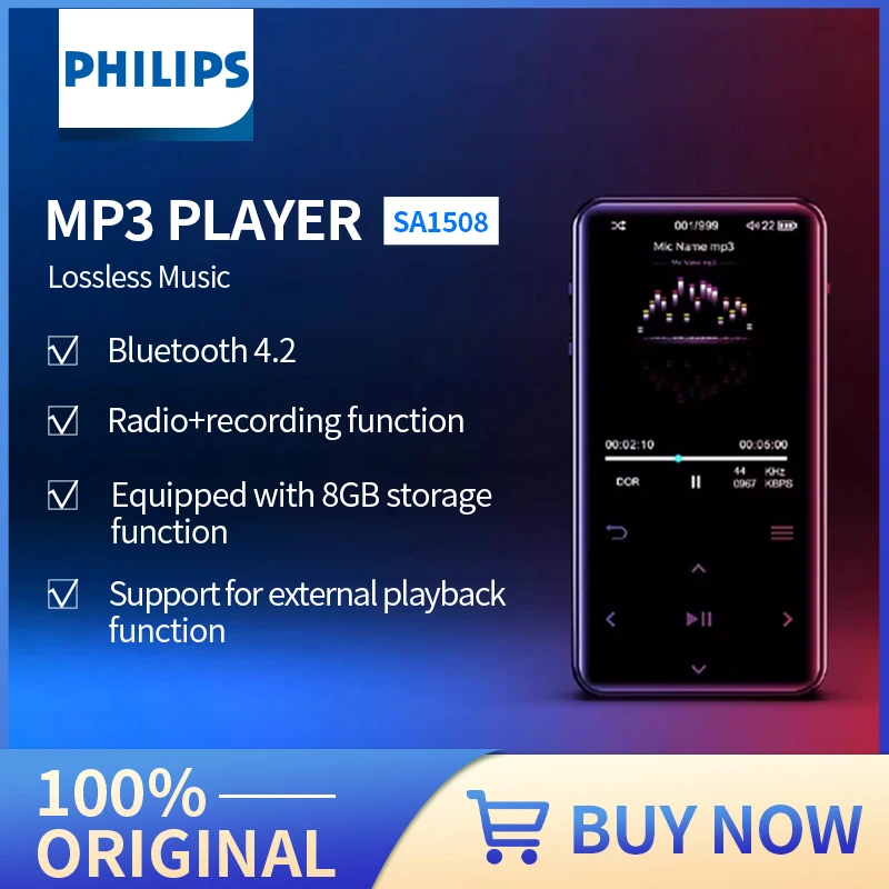 Philips-Original-MP3-MP4-Player-with-E-book-Bluetooth-Screen-Touch ...