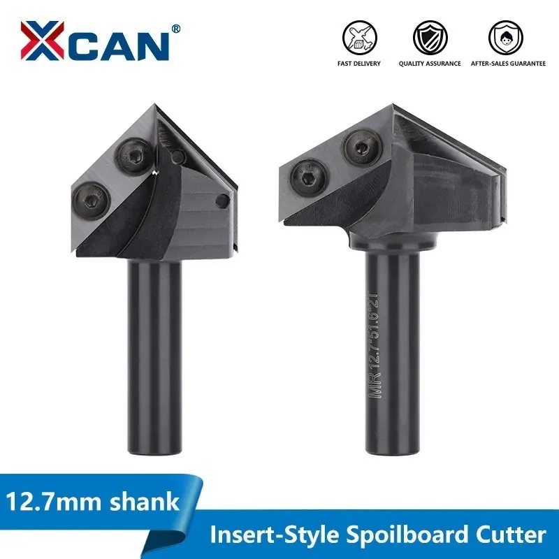 XCAN V-Shaped Milling Cutter 1/2 Inch Shank 90 120 Degree V-Groove ...