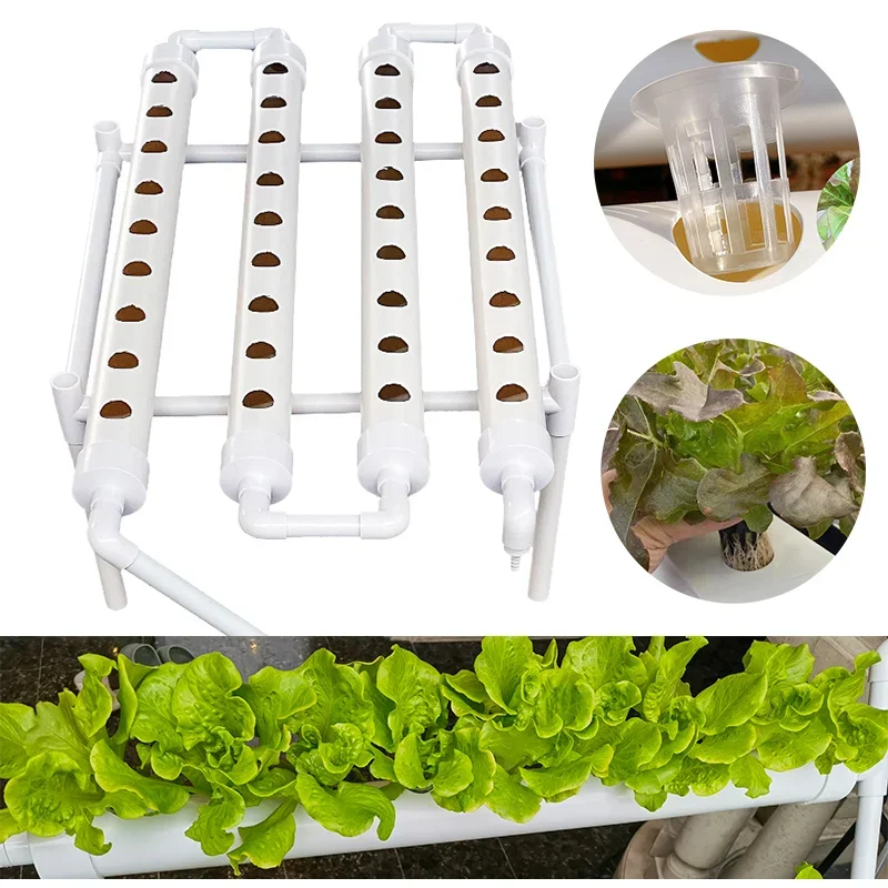 Hydroponics Growing System Kits 36 Sites U-PVC-Pipe Hydroponic Garden ...